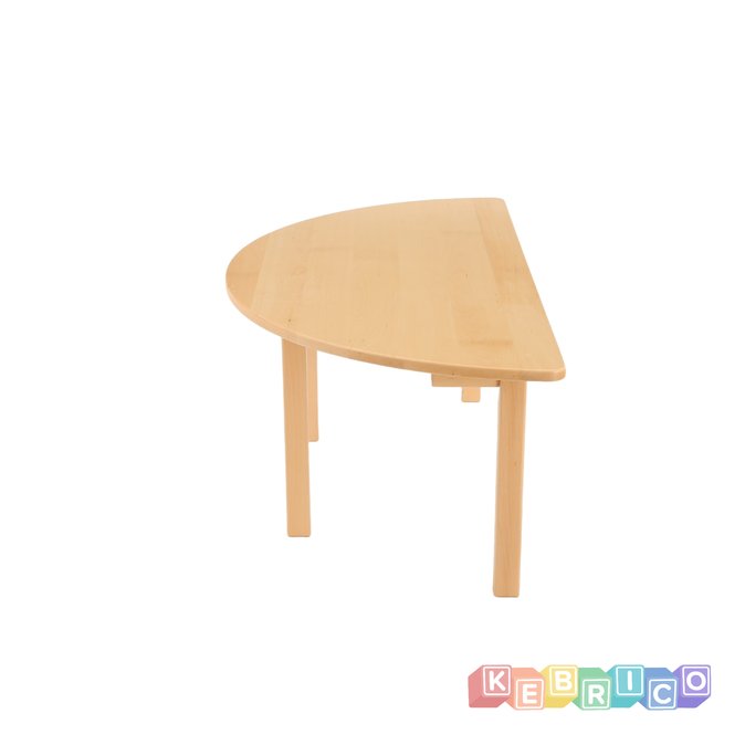 Half Circular 1100mm Solid Beech Table Kebrico