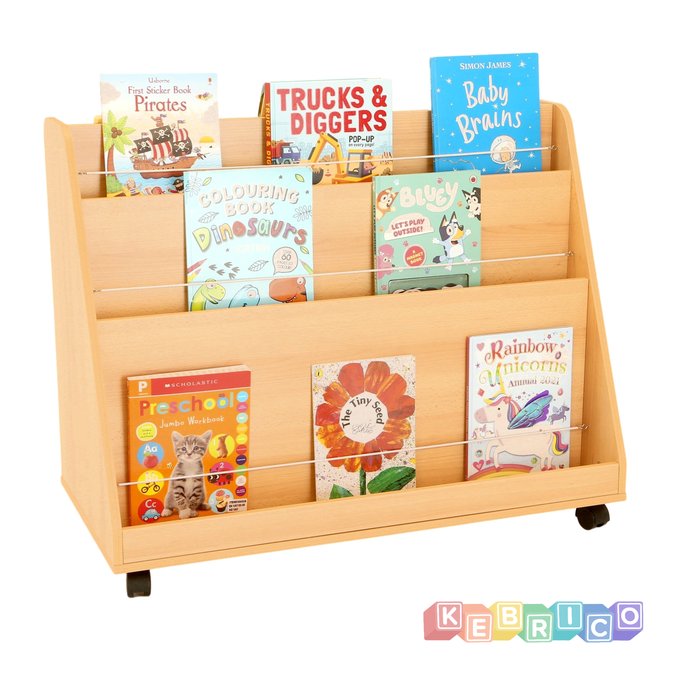 Double Sided Display Bookcase Kebrico