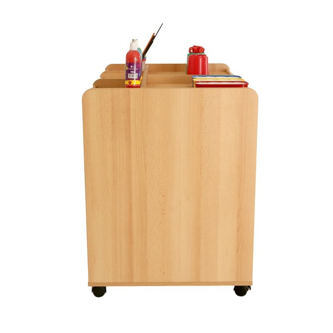 Paper/Art Material Trolley Including 3 Trays Kebrico