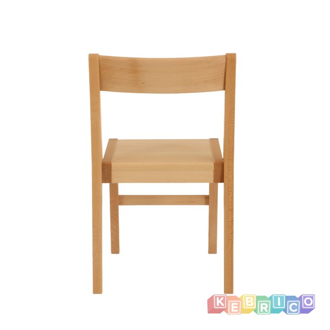 260mm Devon Beech Stacking Chair (4 Pack) Kebrico