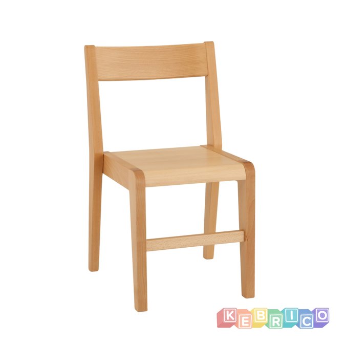 260mm Devon Beech Stacking Chair (4 Pack) Kebrico