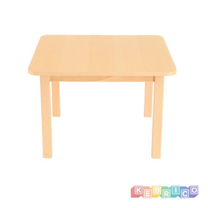 690mm Square Table Beech Veneer Kebrico