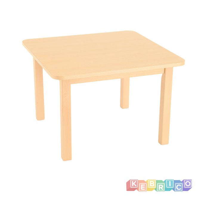 690mm Square Table Beech Veneer Kebrico
