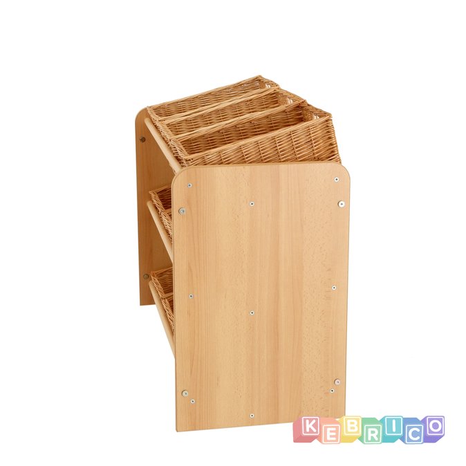 RS Classroom Tidy with 9 Wicker Baskets Kebrico