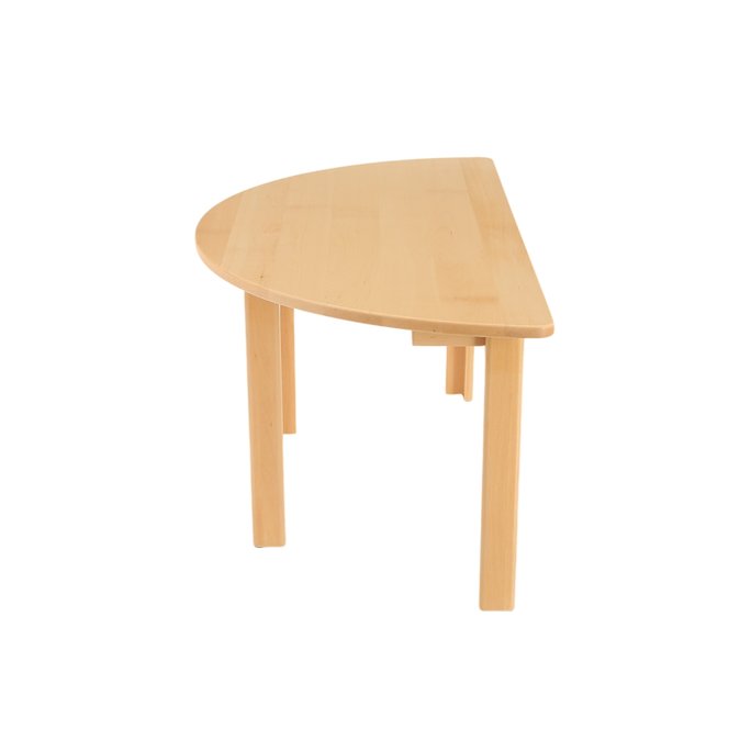 1100mm Devon Half Circle Solid Beech Table Kebrico
