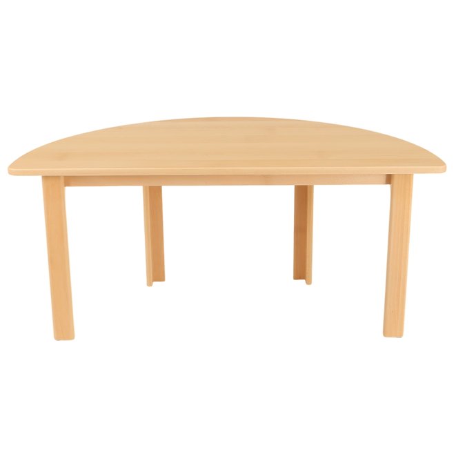 1100mm Devon Half Circle Solid Beech Table Kebrico