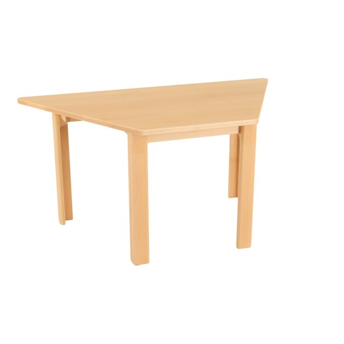 1100mm Devon Trapezoidal Solid Beech Table Kebrico